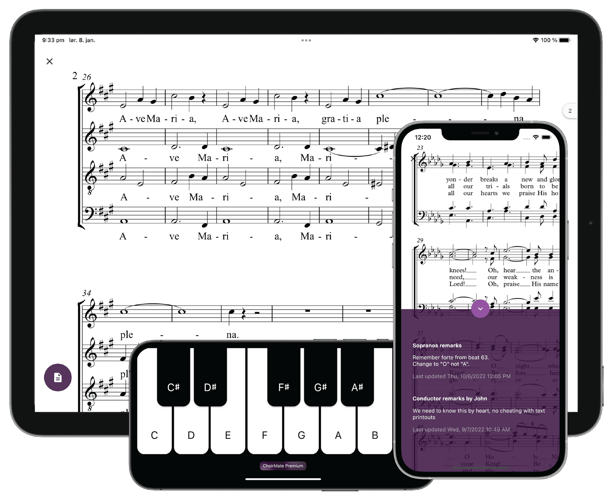 ChoirMate - Chorverwaltungssoftware & Proben-App für iOS, Android & Web
